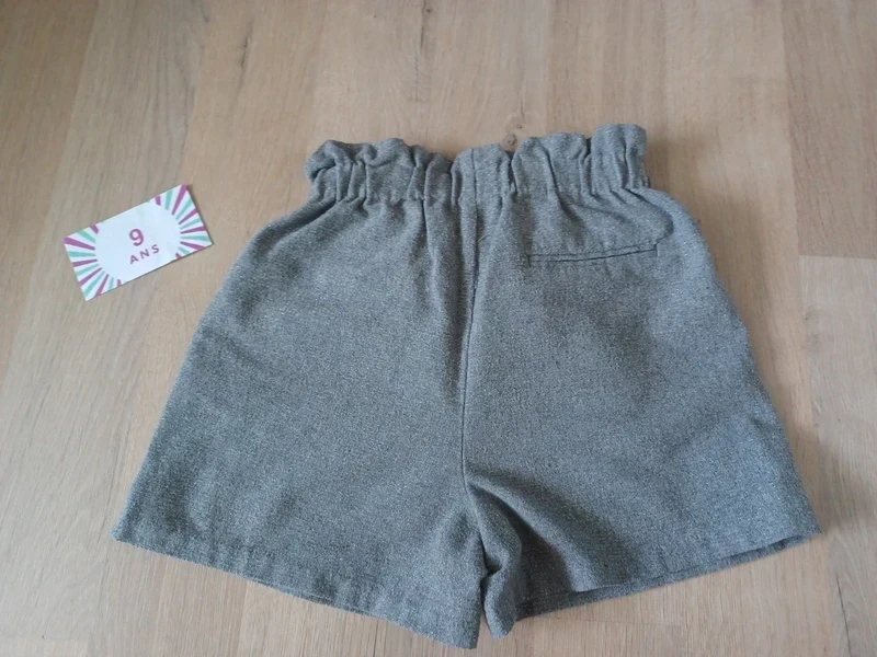 Sequin grey paperbag shorts TAO - 9 years Tape à l'œil